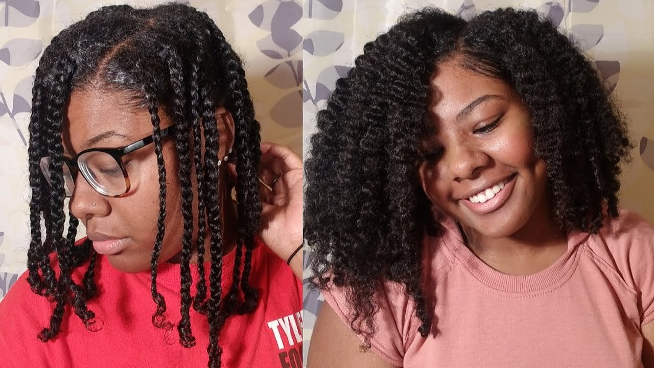 From bye felicia, to Hi felicia--- NATURAL HAIR BRAID OUT USING ECO ...