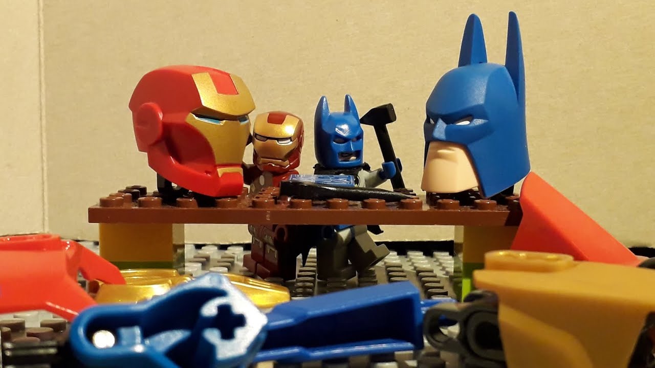batman and ironman rebuild there bionicle's (stop motion) - YouTube
