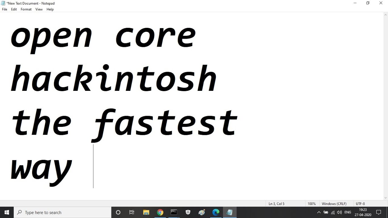 open core/ hackintosh/ catalina/ 0.5.8/0.5.9 / open core / easy method ...