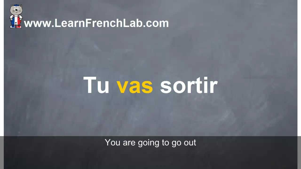 French Lesson: Sortir au futur proche - Conjugate "to go out" near ...