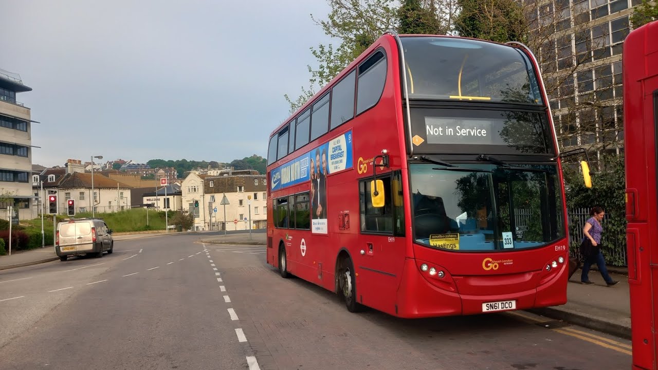 Onboard Go-Ahead London Bus EH19 (SN61 DCO) | ADL E400H | Rail ...