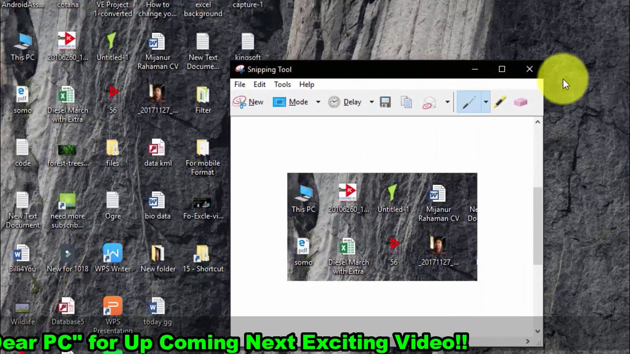 How to Open Snipping Tool and take a screenshot and cropping ...