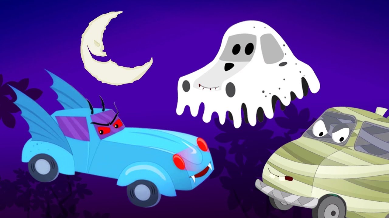 Halloween Monsters | Little Red Car Songs | Halloween Music for Kids ...