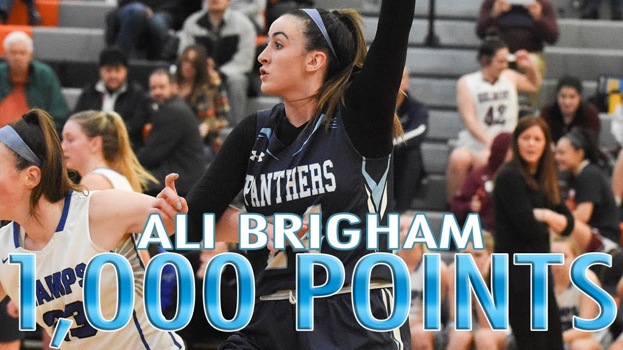Franklin's Ali Brigham Scores 1,000th Career Point - YouTube