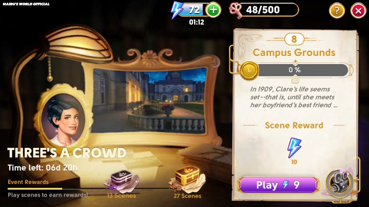 June's journey Secrets 14 Scene 8 Campus Grounds Word Mode 4K - YouTube