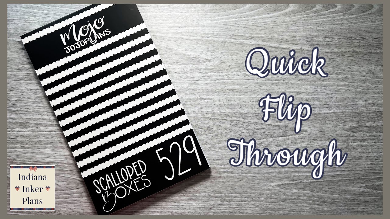 Quick Flip Through - Mojo-jojo Plans SCALLOPED BOXES Sticker Book - YouTube