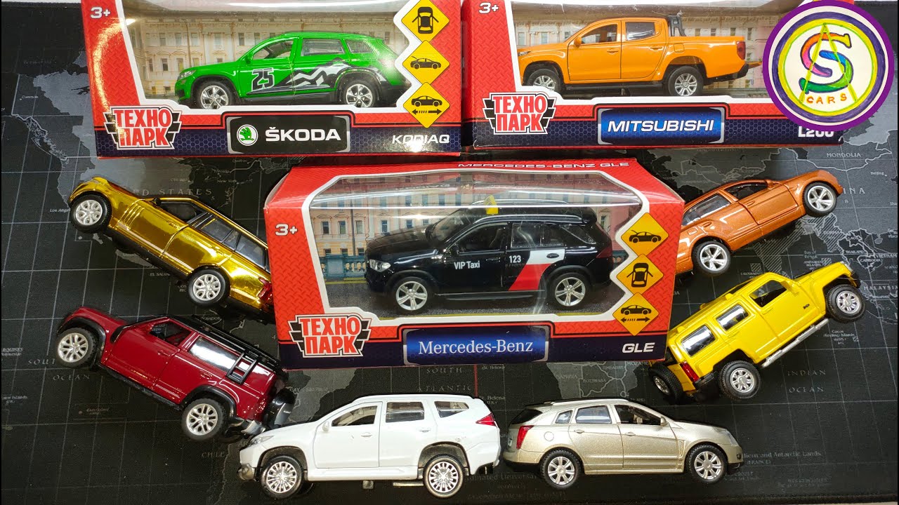 Car collection View and open doors Sport cars and sedans from the box ...