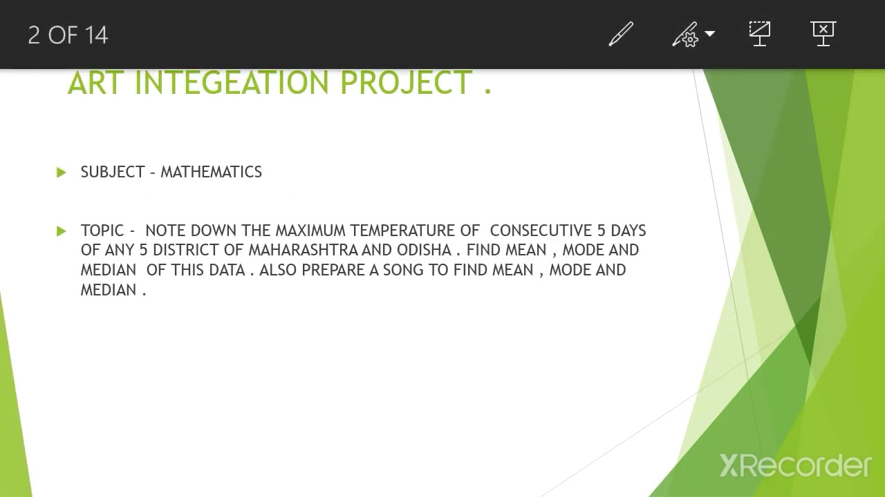 Maths art integrated project - YouTube