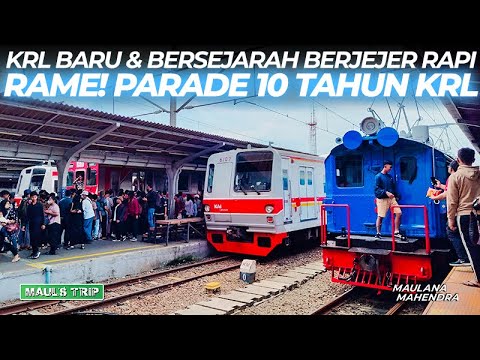 SPESIAL! Parade KRL Bersejarah dan KRL Baru di 100 Tahun Operasional ...