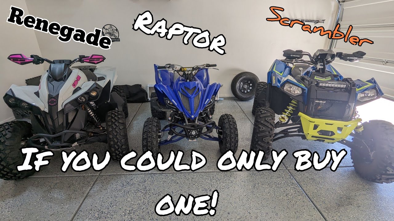 Renegade 1000 vs Scrambler 1000 vs Raptor 700 | Sport atv buyers guide ...