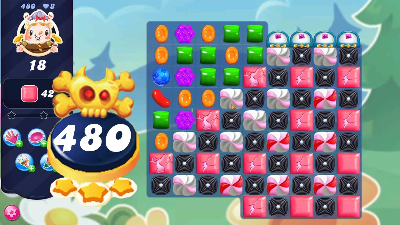 Candy Crush Saga Level 480 || Nightmarishly Hard Level || No Boosters ...