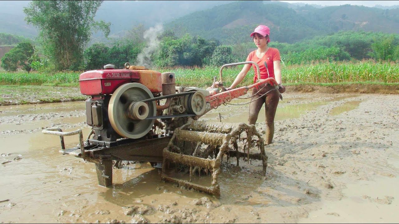 Farm life: Girl uses tractor to harrow fields - tractor repair and ...
