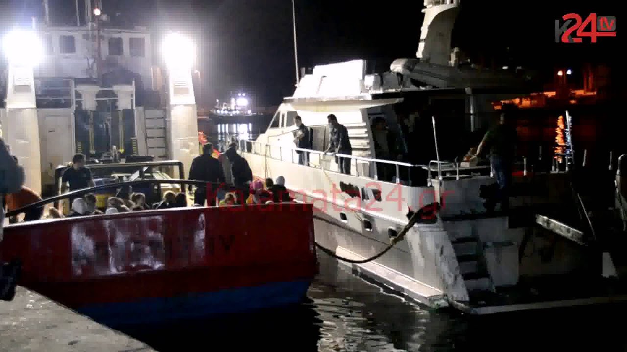 Kalamata24.gr-Θαλαμηγός με λαθρομετανάστες στην Καλαμάτα 15/10/2013 ...