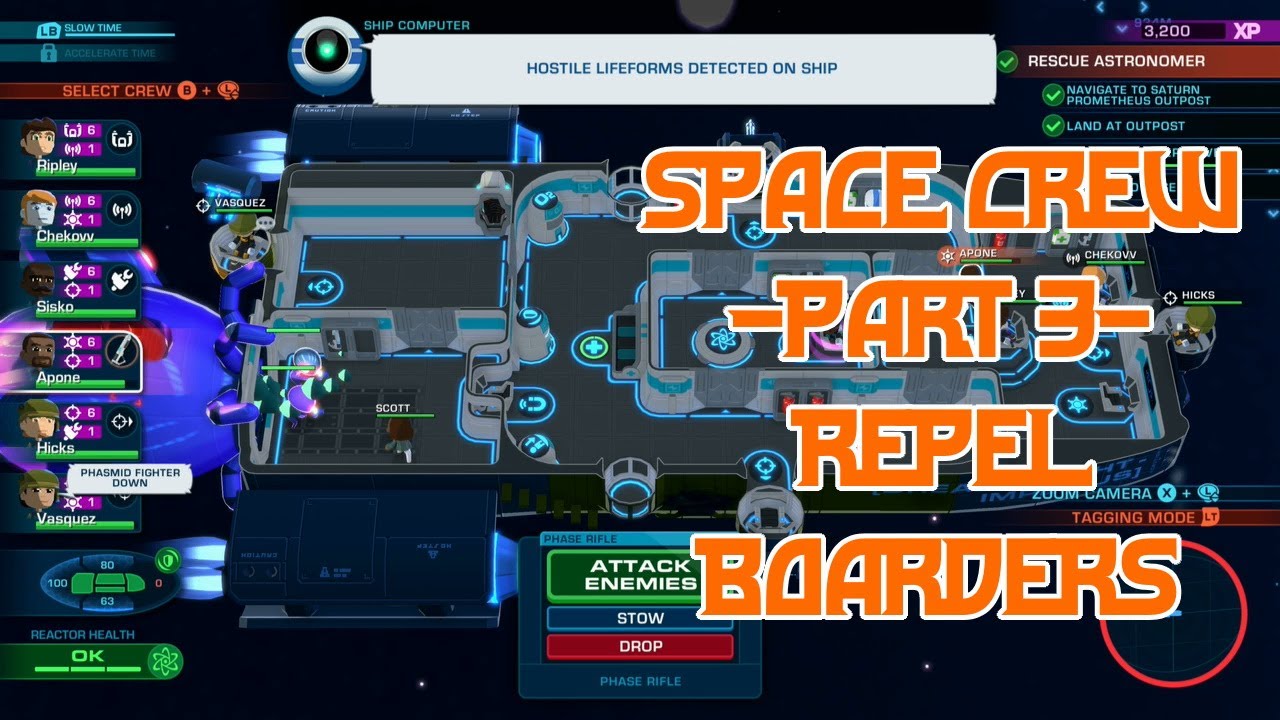 Space Crew - Playthrough - Part 3 - REPEL BOARDERS - YouTube
