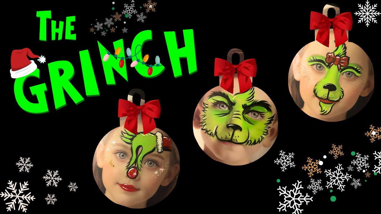 Become THE GRINCH! 3 must-try face Paint designs!🎄 - YouTube