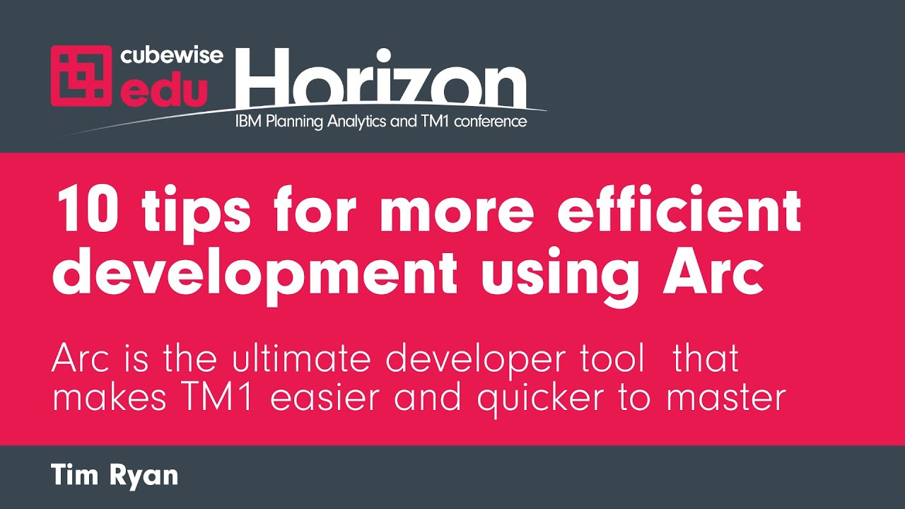 10 Tips for More Efficient Development using Arc for IBM Planning ...