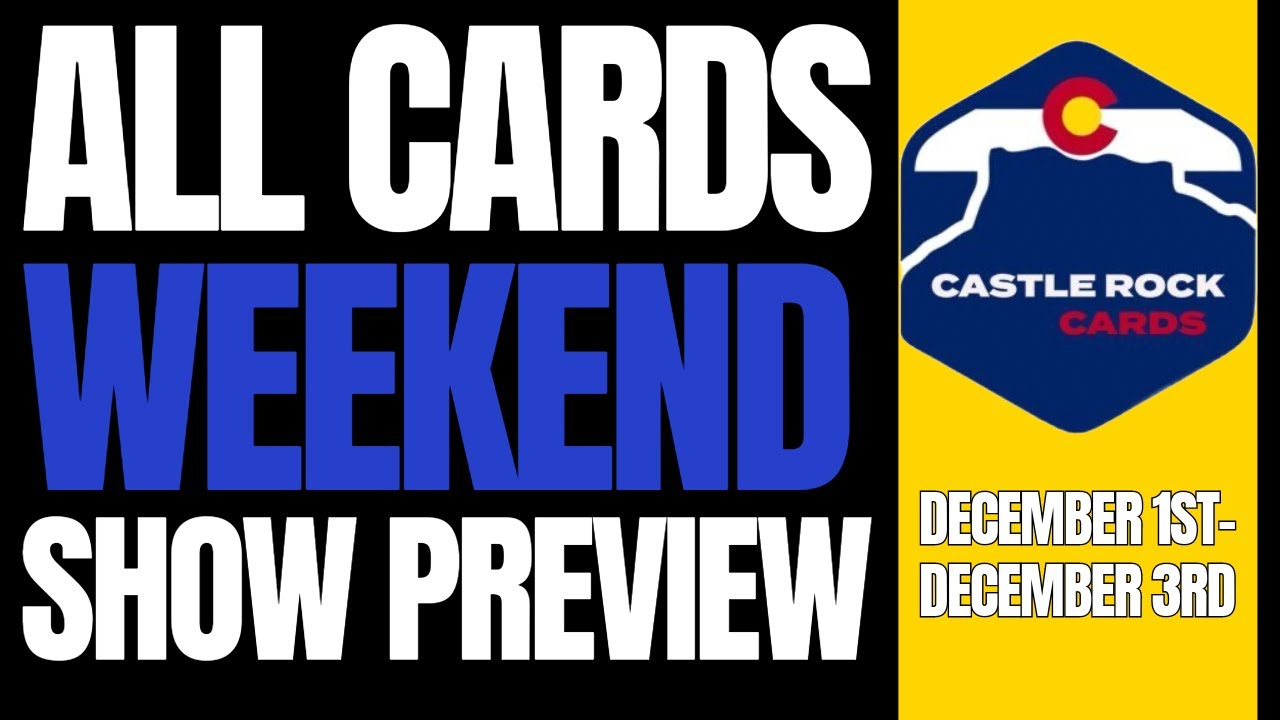 Castle Rock Cards Denver All Cards Show Preview! - YouTube