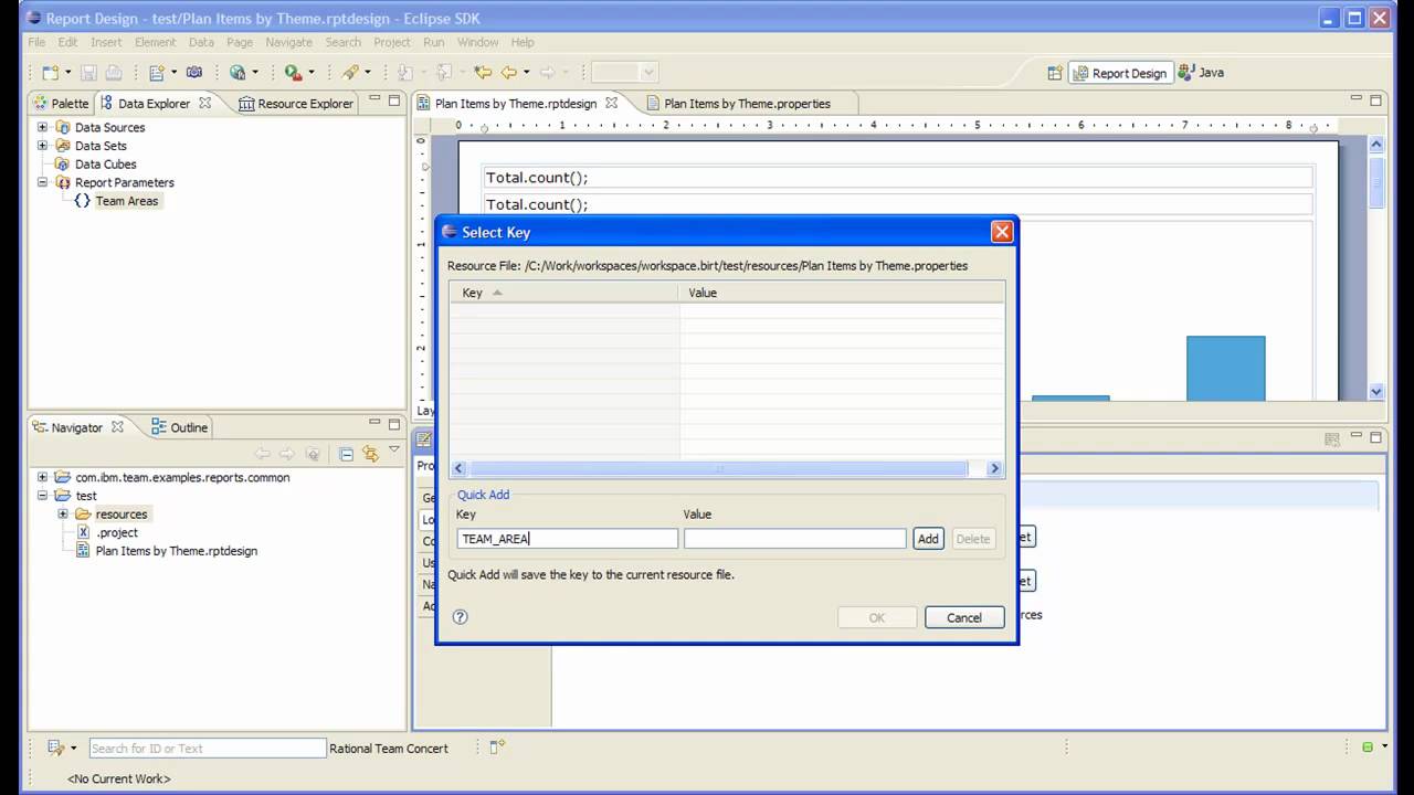 Externalizing a string in a custom report template in Rational Team ...