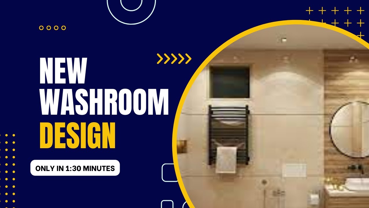 New Washroom design tip | Washroom Space Design | Washroom 3D Design ...
