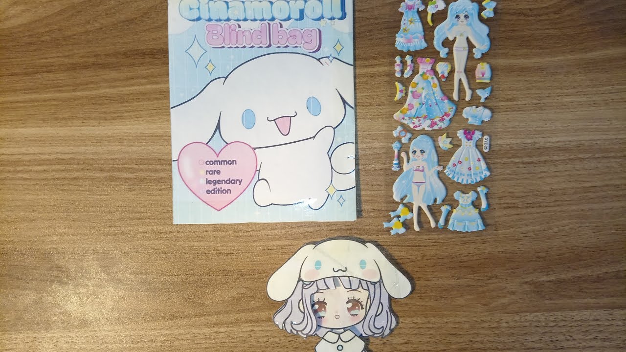 Blind bag paper💙cinnamoroll unboxing🩵ASMR/ satisfying opening blind box ...