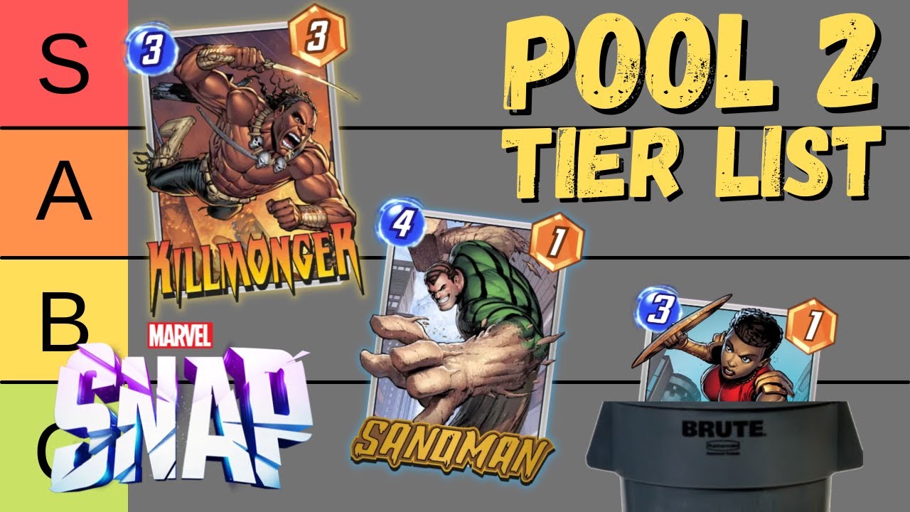 Definitive Pool 2 Tier List | All Cards Ranked | Marvel Snap - YouTube
