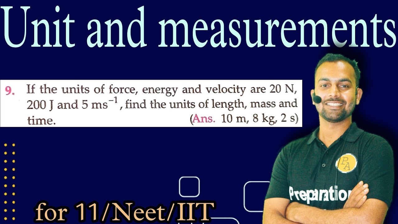 Pfp-9 unit and measurements : If the units of force energy and velocity ...
