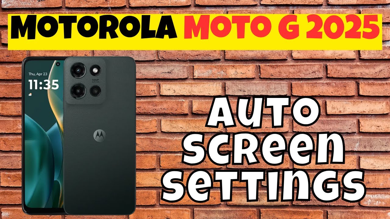 Auto Rotate Screen Motorola Moto G 2025 || How to use auto screen ...