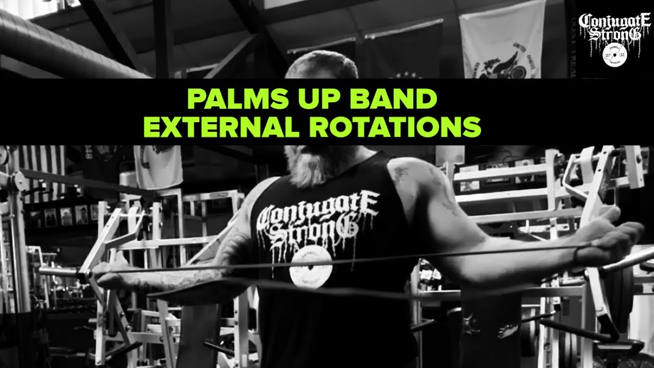 Palms Up Band External Rotations - YouTube