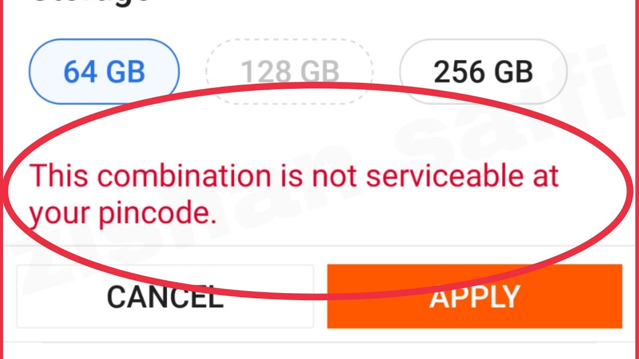 Flipkart Fix This combination is not serviceable at your pincode. Product Problem Solve - YouTube