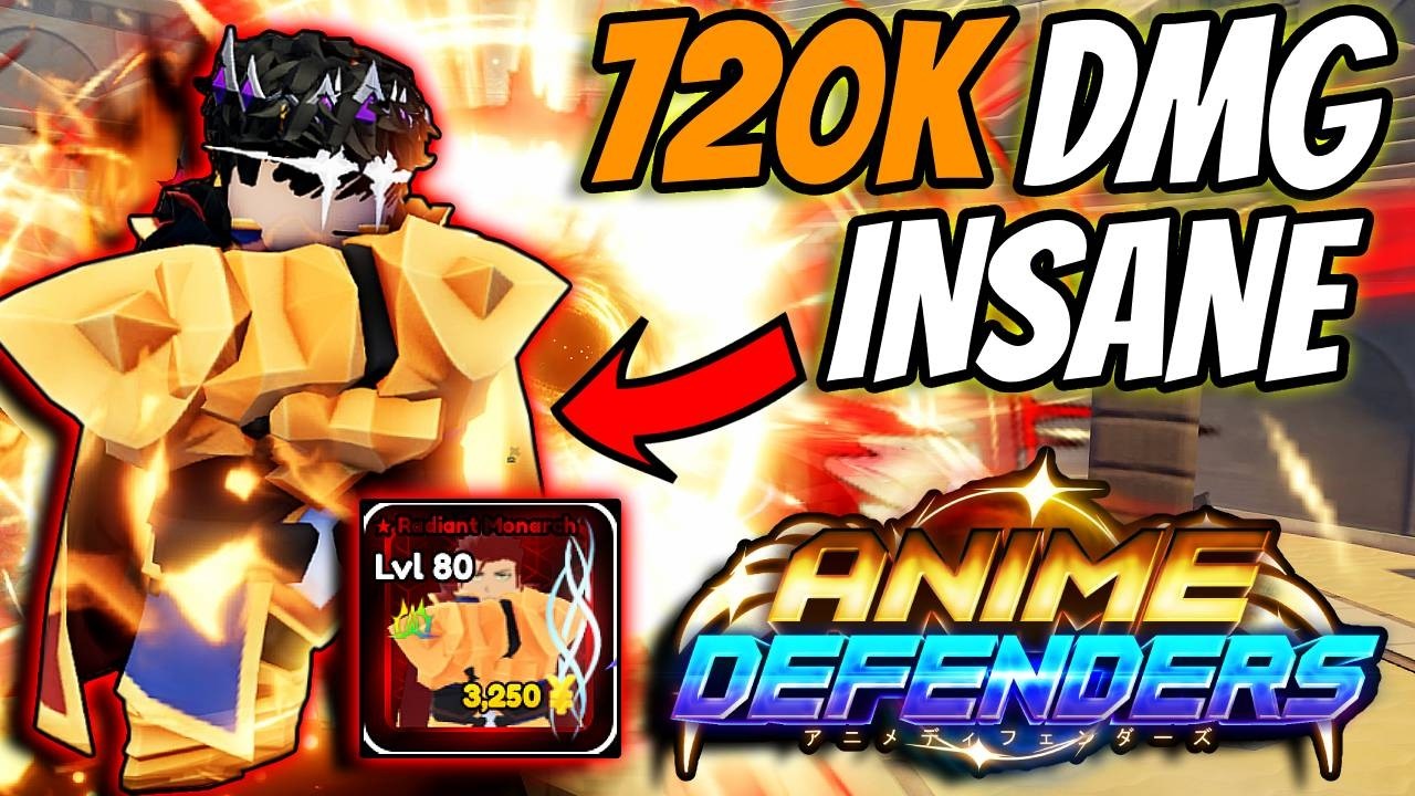 *NEW* Radiant Monarch Does INSANE DPS.. In Anime Defenders Update 5 ...