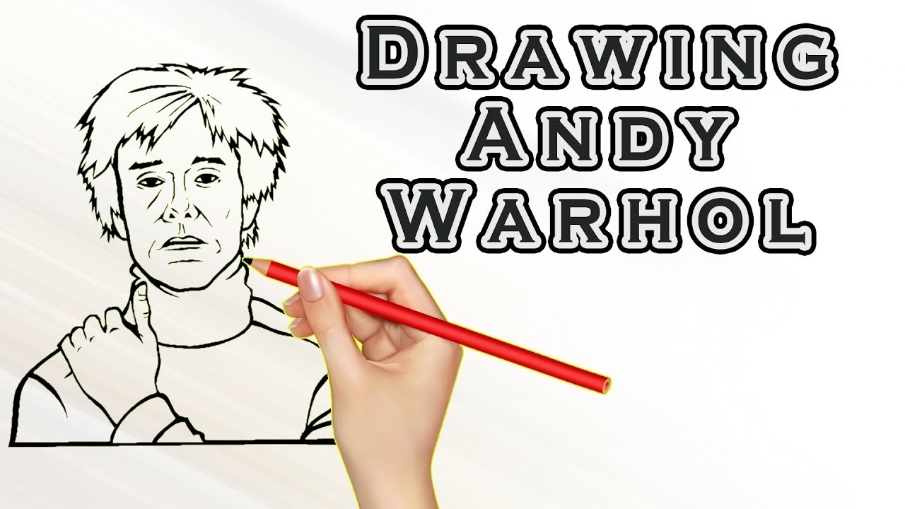Drawing Andy Warhol | Draw Easy For Kids | Drawing Famous People Andy ...