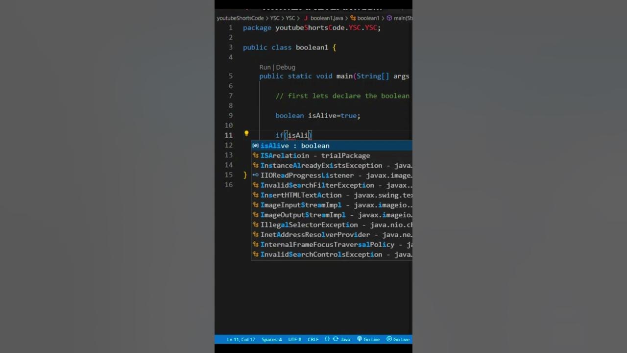 examples of " BOOLEAN " | using if else | #java #programmer #programming - YouTube