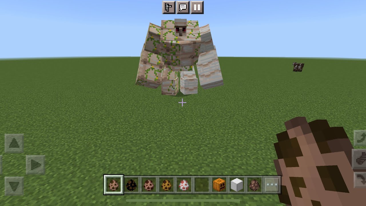 Giant Iron Golem Mod in Minecraft PE - YouTube