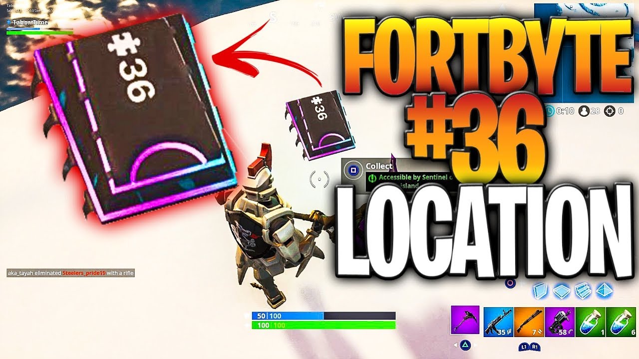 FORTBYTE #36 LOCATION - "Accessible by Sentinel on a Frozen Island ...