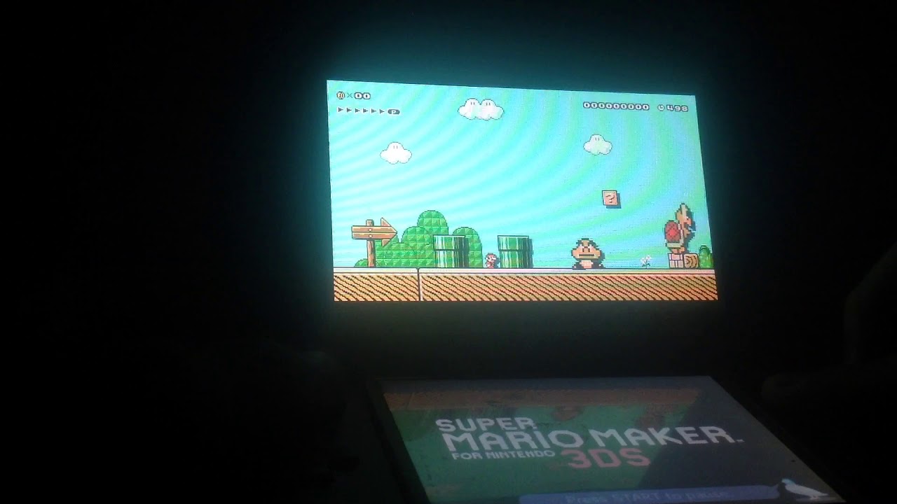 Super Mario maker 3ds giant land - YouTube