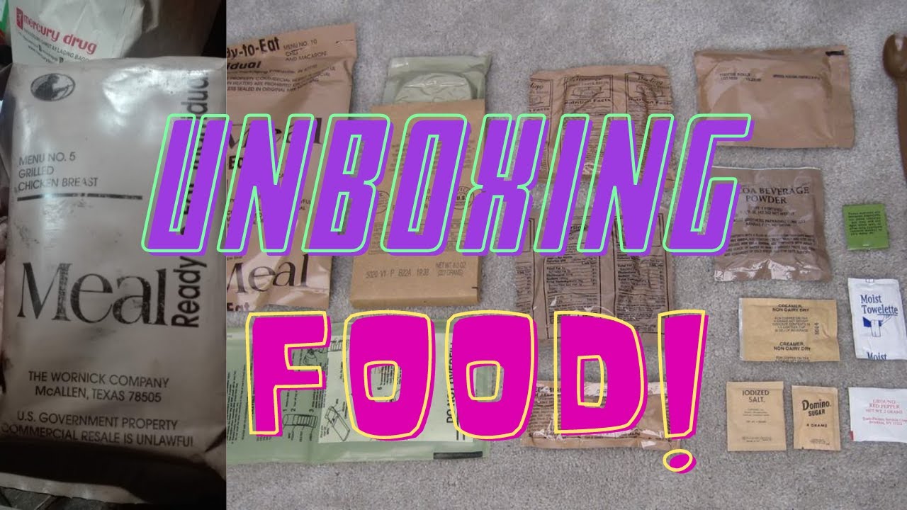 MRE Unboxing Menu No. 5 Grilled Chicken Breast - YouTube