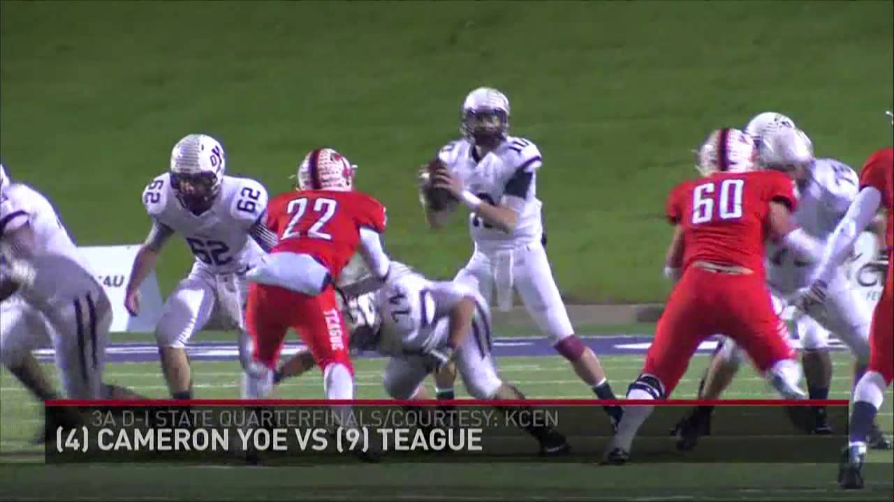 No. 4 Cameron Yoe Comes Back to Top No. 9 Teague, 28-21 - YouTube