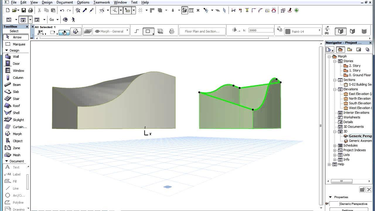 The ARCHICAD MORPH Tool - Filling MORPH Holes - YouTube