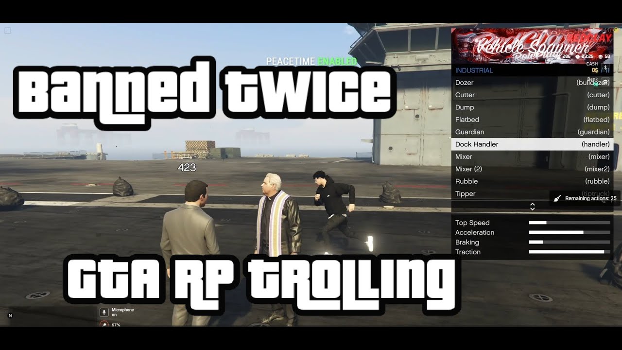 Banned twice from GTA RP : FiveM Trolling - YouTube