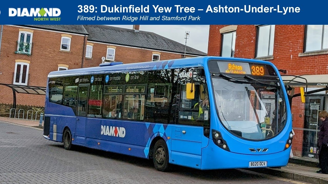 In a hurry! Diamond Bus NW 389 service between Ridge Hill and Stamford ...