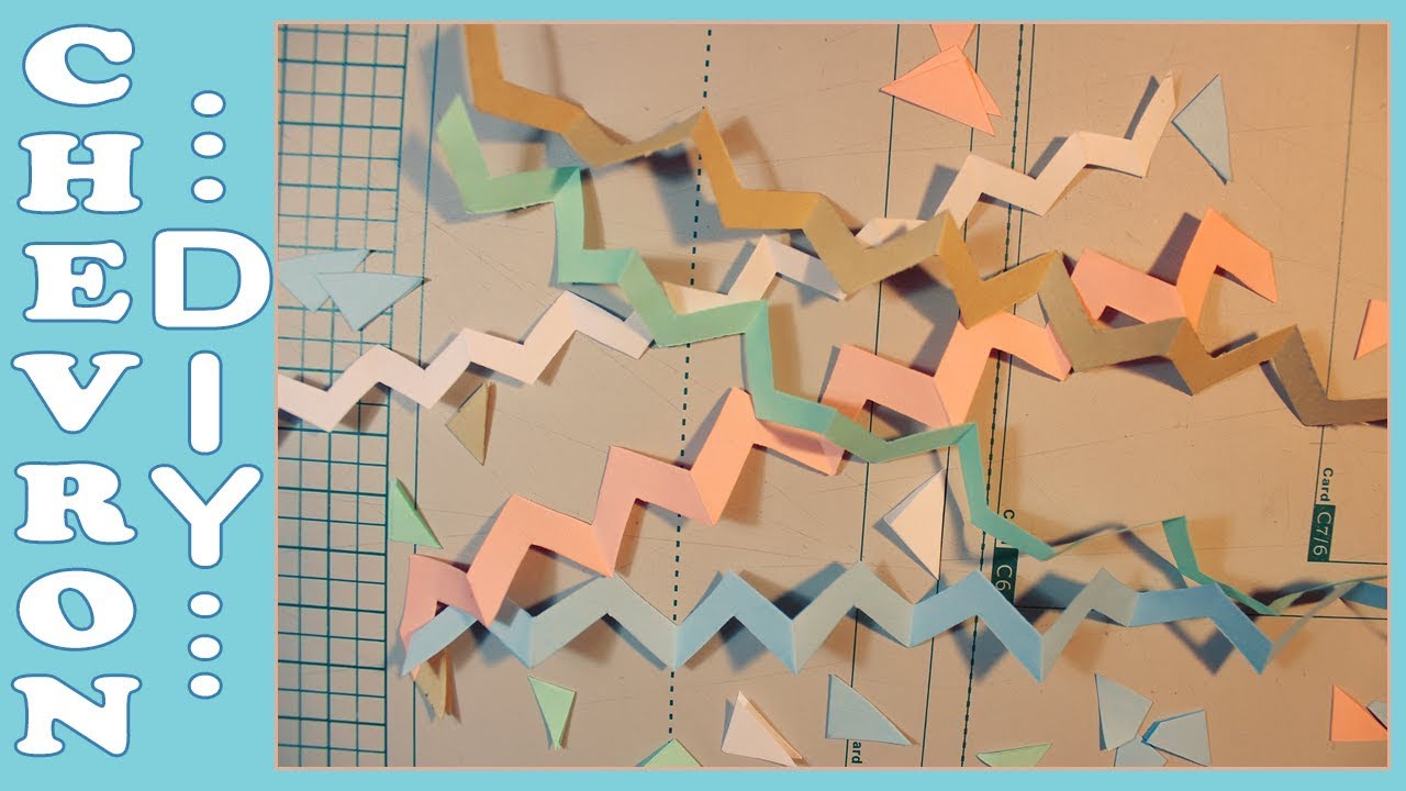How to make chevron paper-cut DIY 21 - YouTube