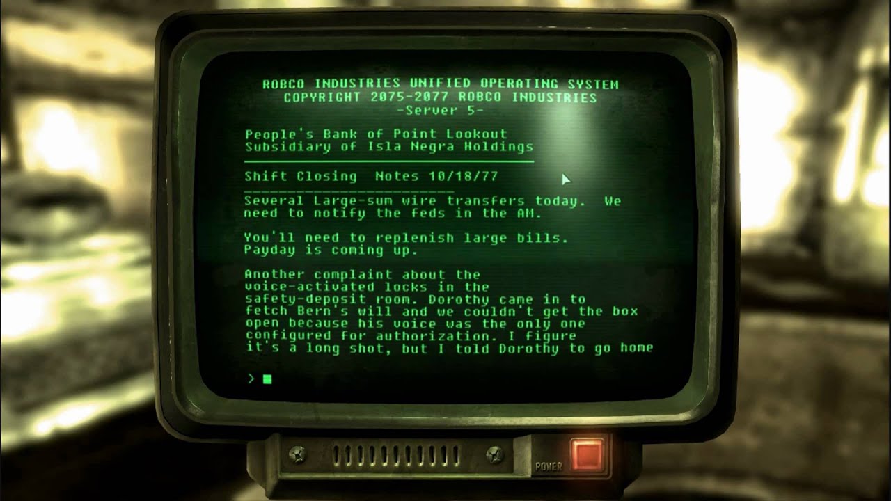 Fallout 3 Point Lookout The Velvet Curtain Part 1 Of Motel And Bank You