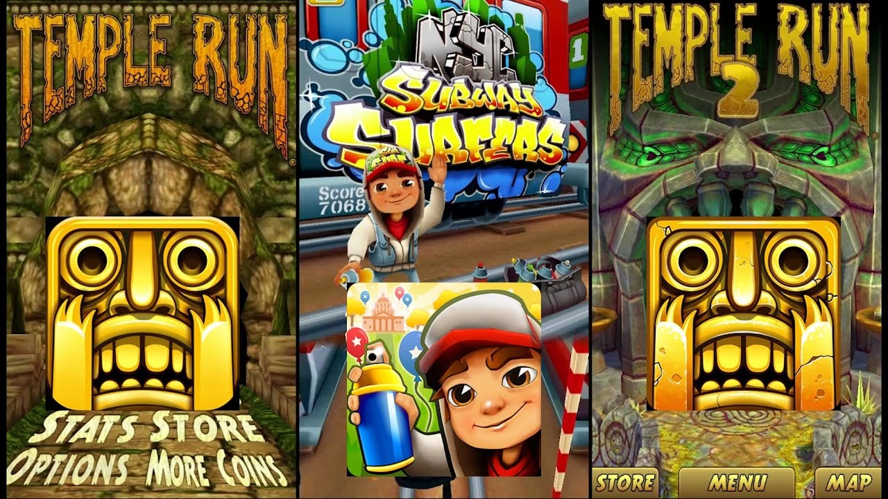 Temple Run Vs Temple Run 2 Vs Subway Surfers - Temple Run like Games ...
