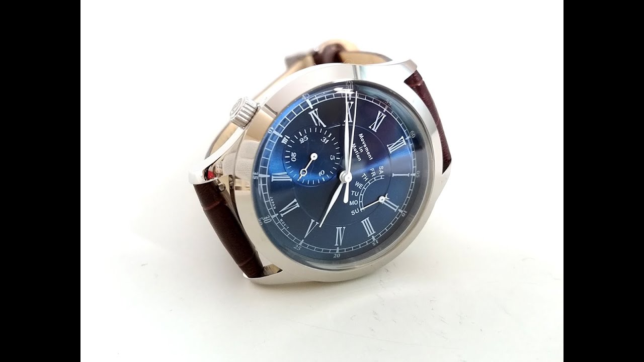 Movement in Motion by TiC TAC Sweep Second Hand Quartz Watch with Day ...