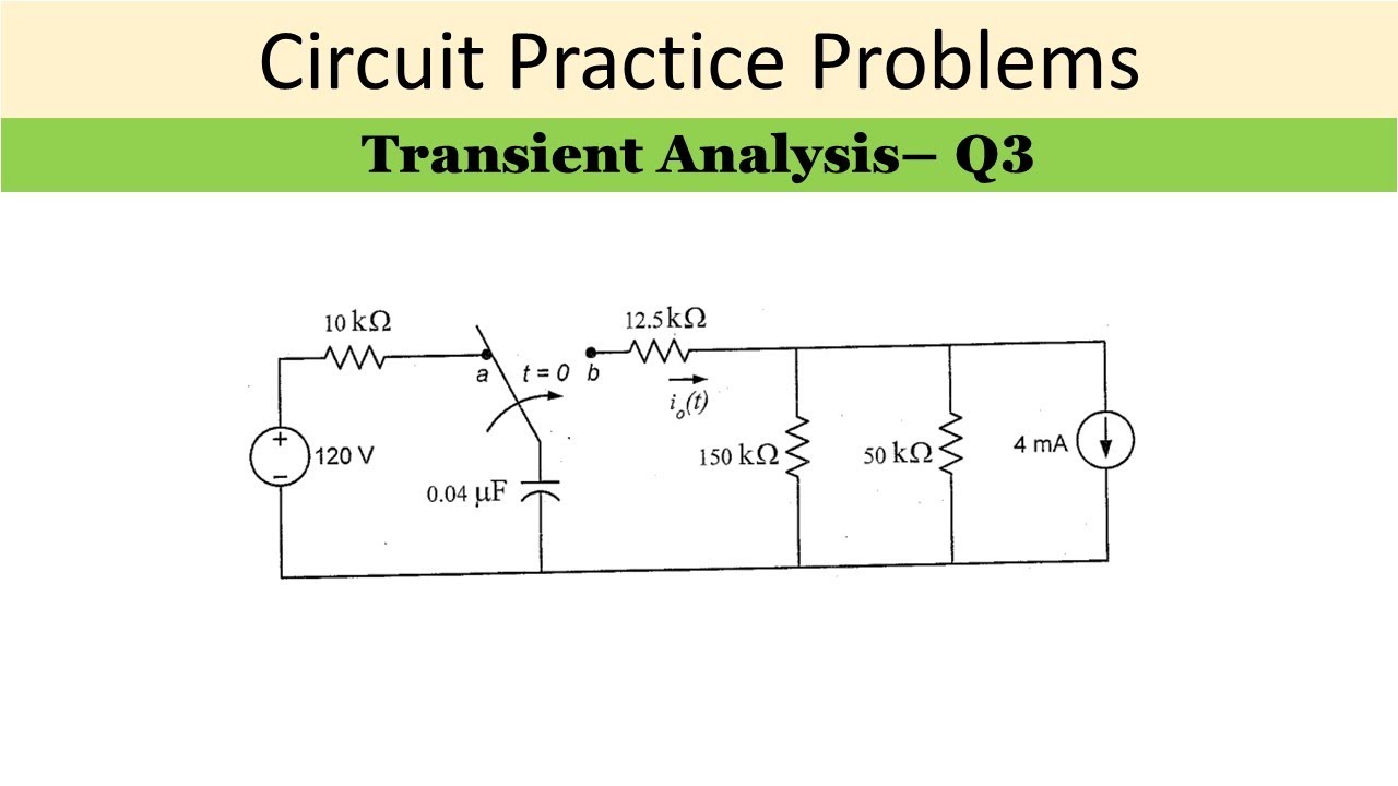 Transient analysis - Question no. 3 - YouTube