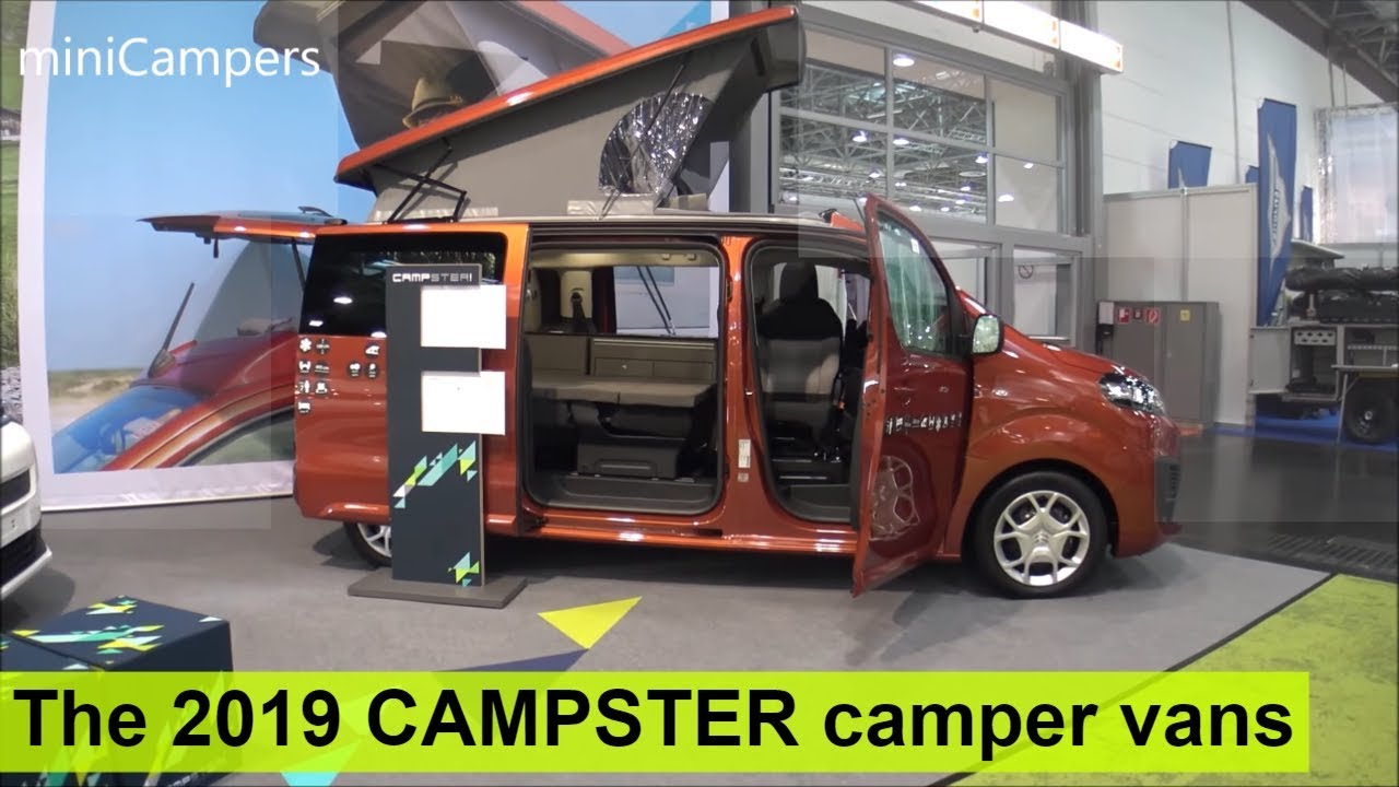 The 2019 CAMPSTER camper vans - YouTube