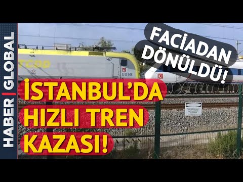 Facianın Eşiğinden Dönüldü! İstanbul'da Trenler Kafa Kafaya Çarpıştı!