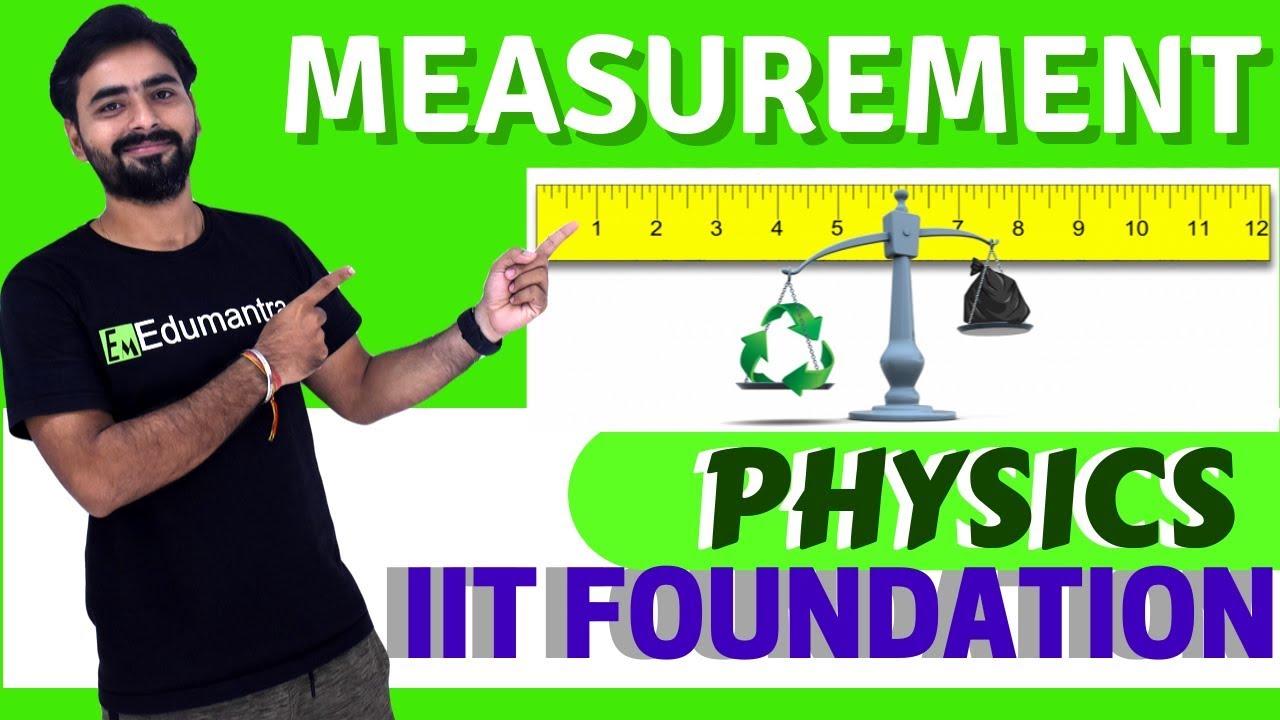IIT FOUNDATION COURSE - MEASUREMENT (UNITS AND DIMENSION) - YouTube