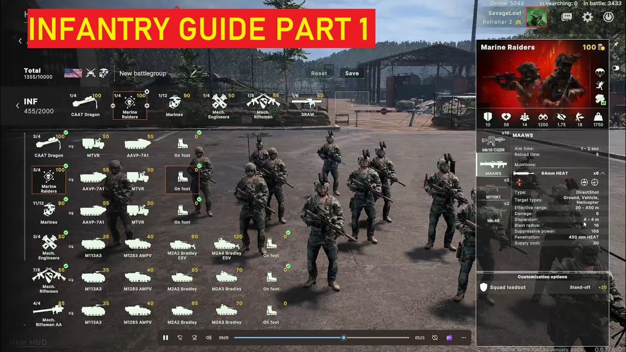 Broken Arrow Infantry Tutorial in Depth Briefly (Part 1) - YouTube