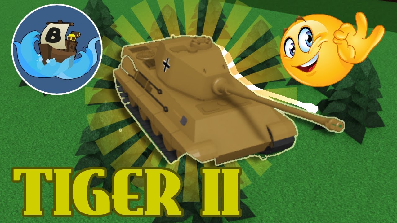 King Tiger (TIGER II) Tank Showcase | ROBLOX BUILD A BOAT FOR TREASURE ...